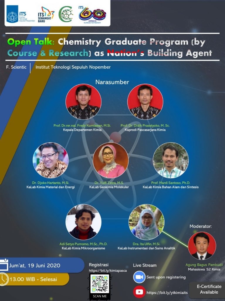 Open Talk Dept. Kimia : Chemistry Graduate Program - Institut Teknologi ...