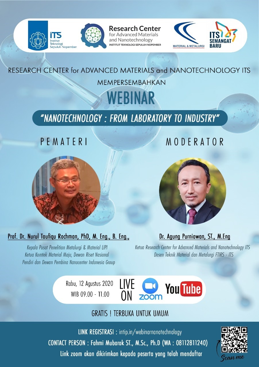 Webinar "Teknologi Nano dari Laboratorium ke Industri" - Institut ...