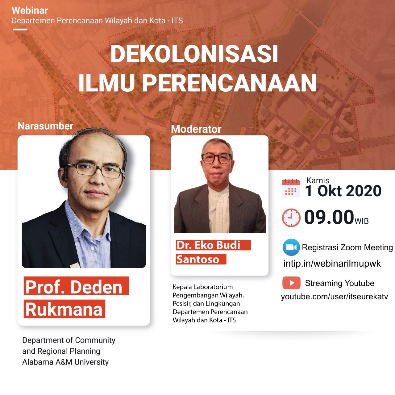 Webinar : Departemen Perencanaan Wilayah dan Kota - Institut Teknologi Sepuluh Nopember