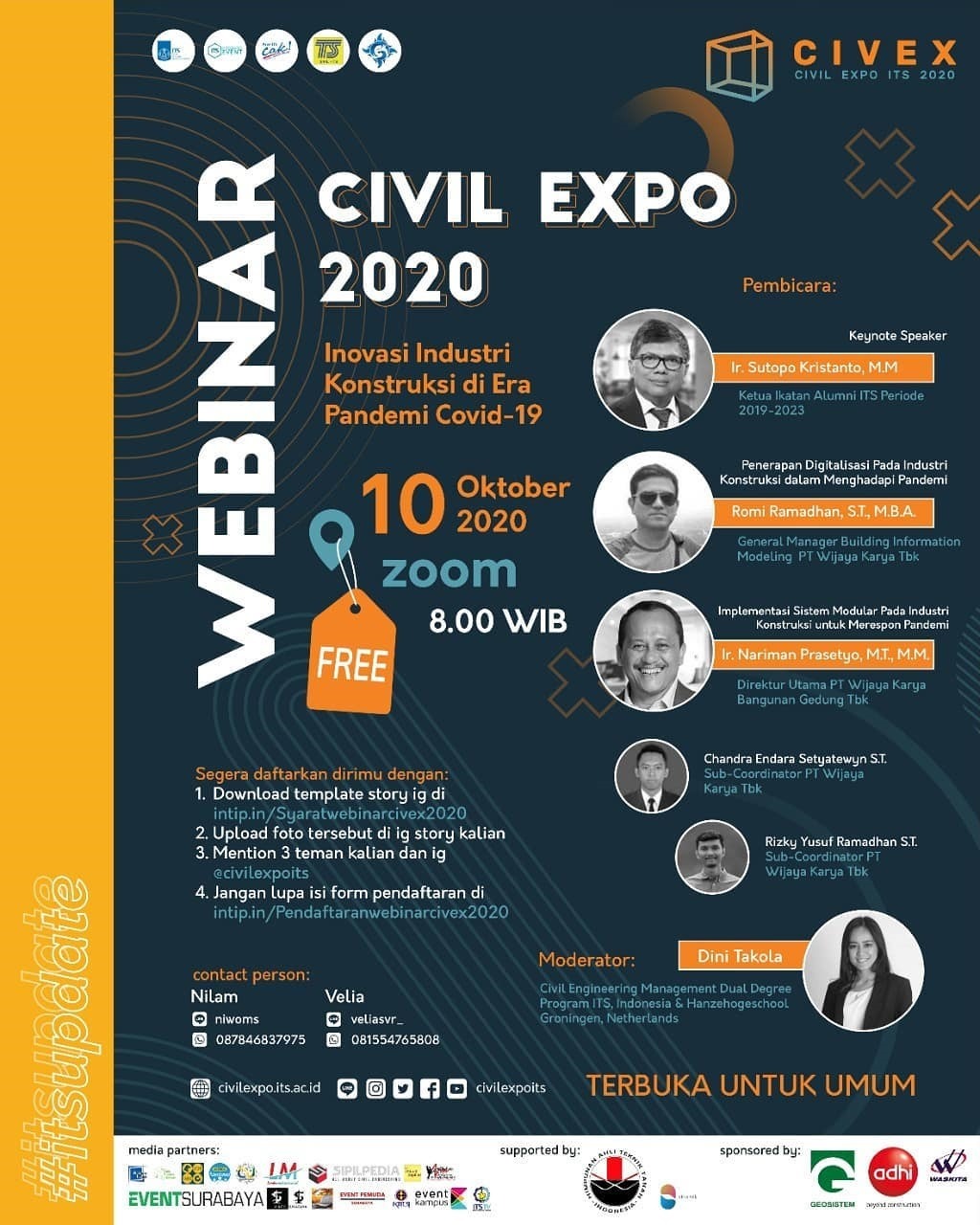 Webinar : Civil Expo ITS 2020 - Institut Teknologi Sepuluh Nopember