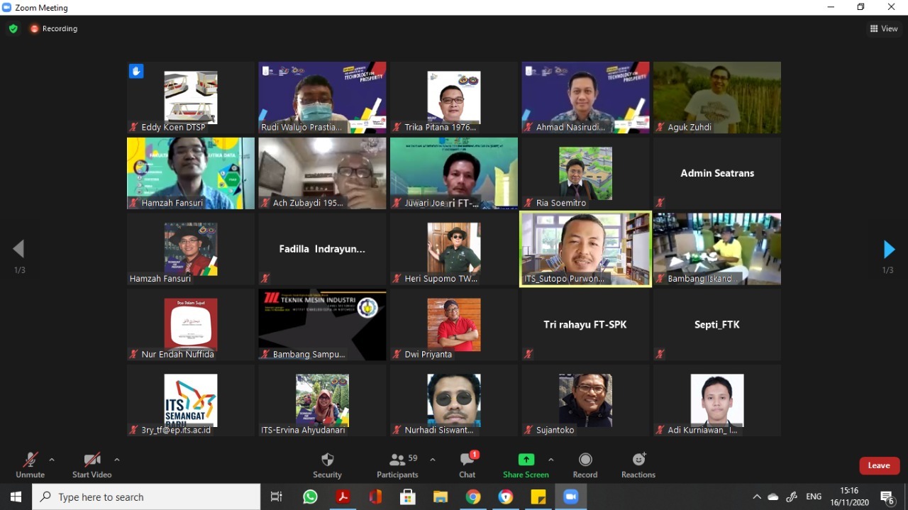 Sosialisasi PO PAK Secara Daring di Fakultas Teknologi Kelautan ITS ...
