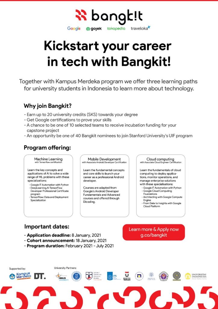 Kickstart Your Career in Tech with Bangkit - Institut Teknologi Sepuluh ...