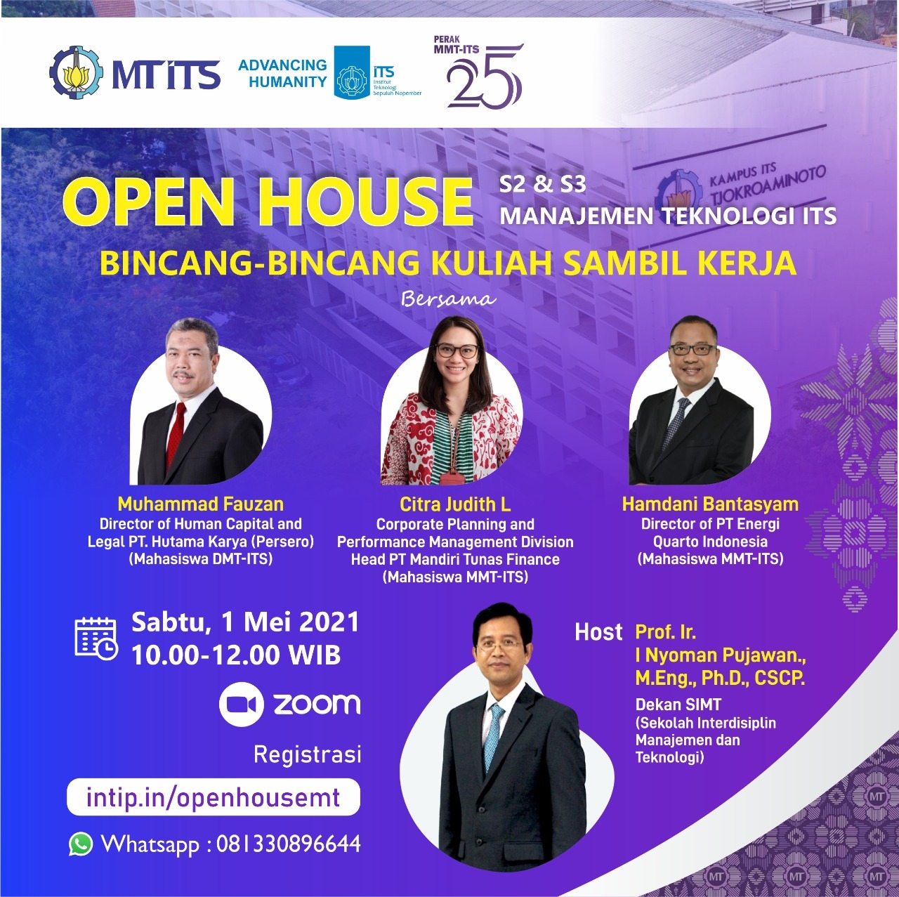 Open House Departemen Manajemen Teknologi - Institut Teknologi Sepuluh Nopember