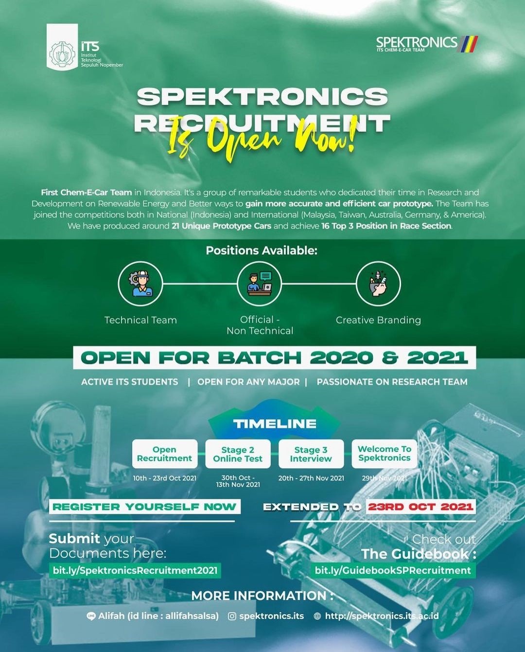 Rekrutmen Terbuka : SPEKTRONICS ITS 2021 - Institut Teknologi Sepuluh Nopember