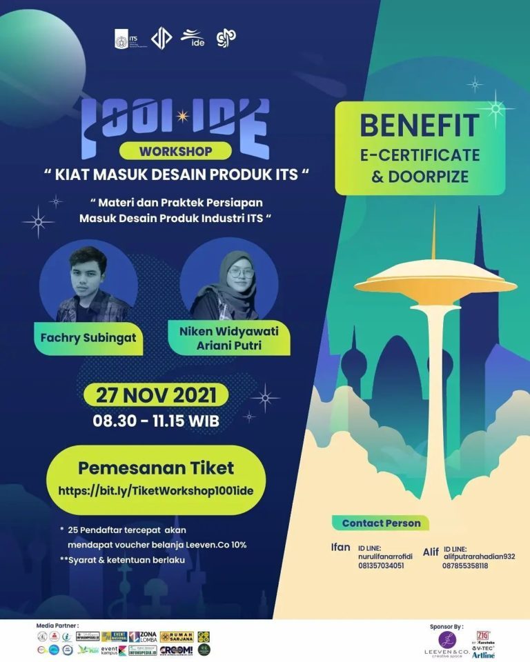 Workshop : 1001 Ide Department of Industrial Design - Institut ...