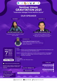 Seminar Umum : GRAVITATION 2021 - Institut Teknologi Sepuluh Nopember