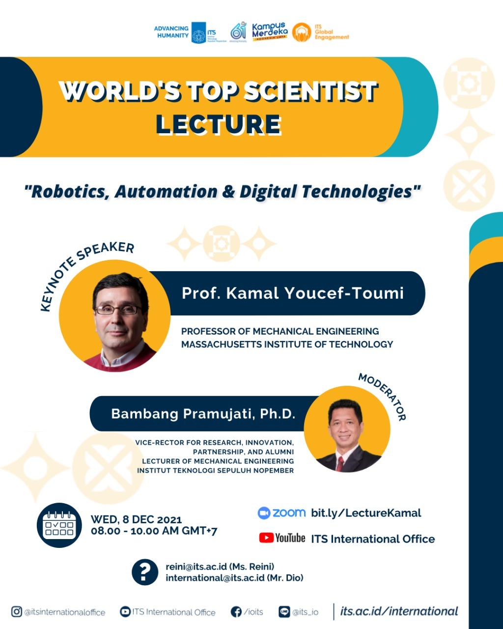 Webinar : World's Top Scientist Lecture - Institut Teknologi Sepuluh ...