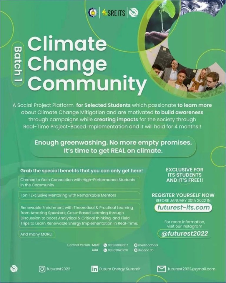 Climate Change Community Batch 1 - Institut Teknologi Sepuluh Nopember