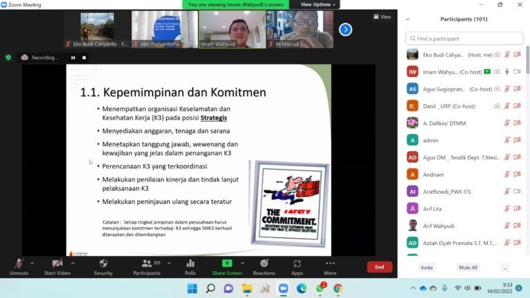 Training Pengenalan Sistem Manajemen Keselamatan Dan Kesehatan Kerja (SMK3) Tahun 2022 ...