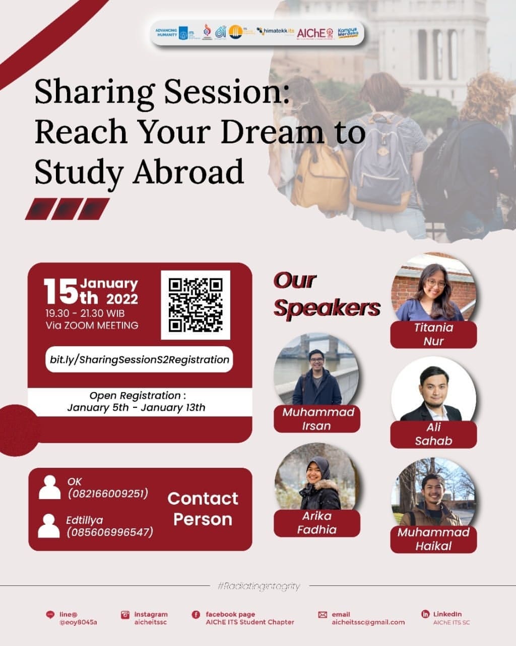 Sharing Session : Reach Your Dream to Study Abroad - Institut Teknologi ...