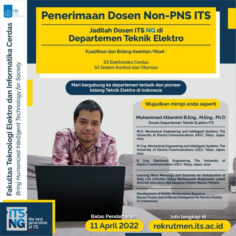 Penerimaan Dosen Baru Non-PNS di Lingkungan FTEIC ITS - Institut ...
