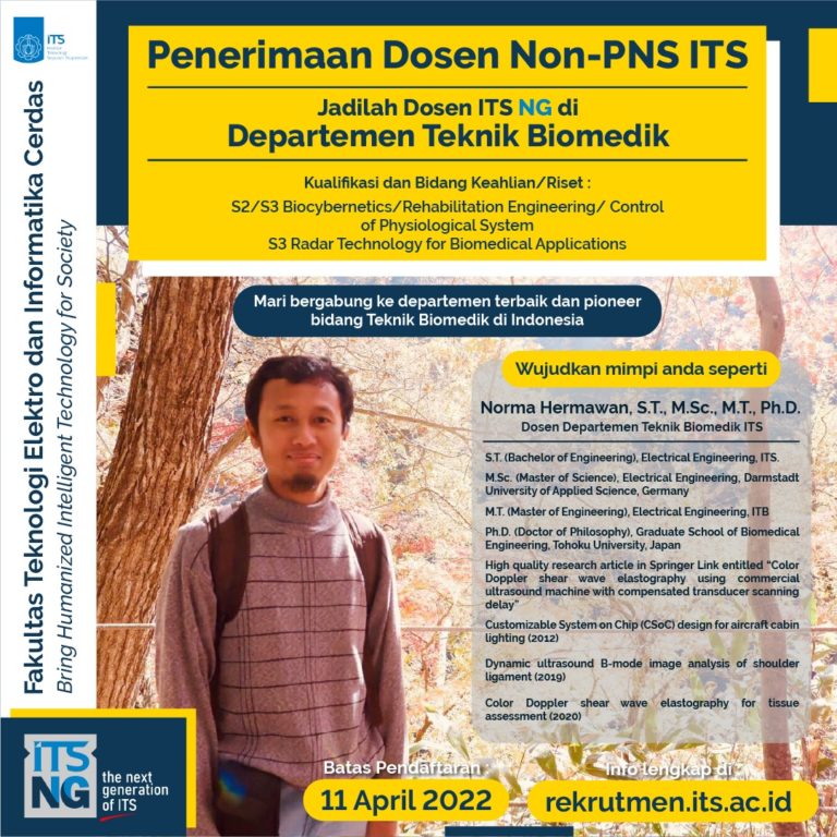 Penerimaan Dosen Baru Non-PNS di Lingkungan FTEIC ITS - Institut ...