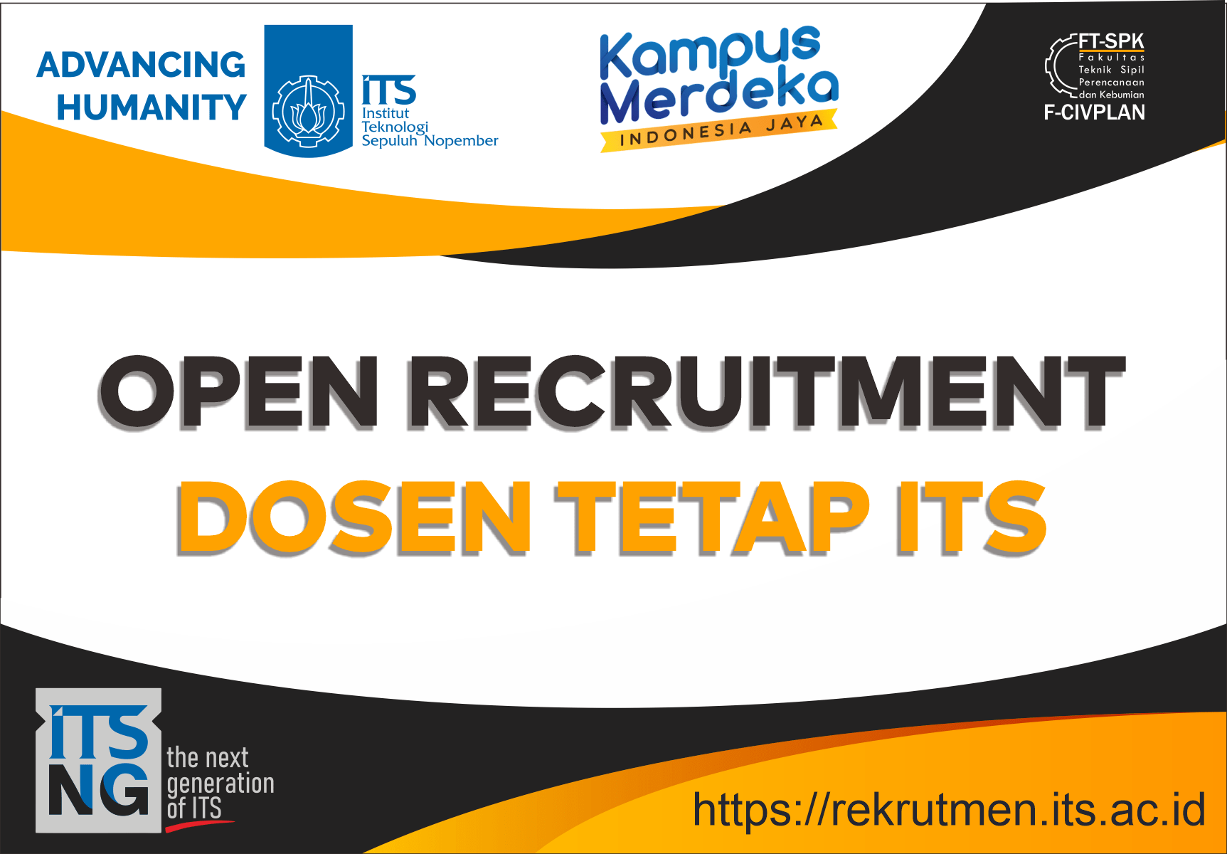 Open Recruitment Dosen Tetap ITS - Institut Teknologi Sepuluh Nopember
