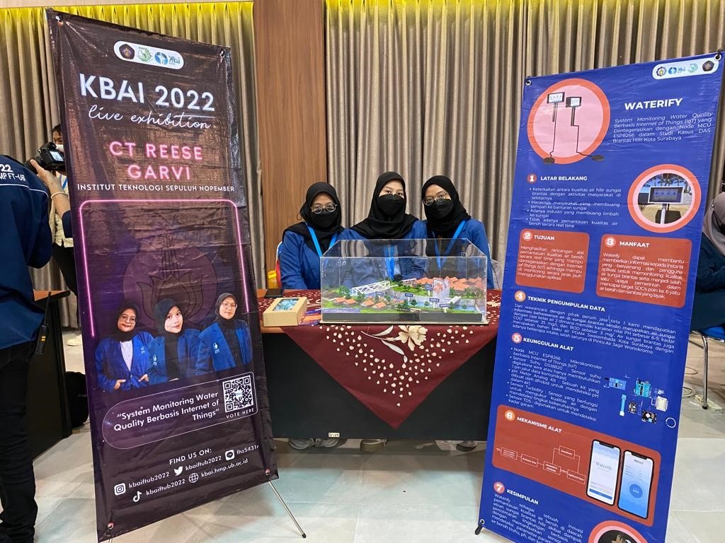 Mahasiswa Fakultas Vokasi ITS berhasil menyabet juara melalui gagasan sistem monitoring air ...