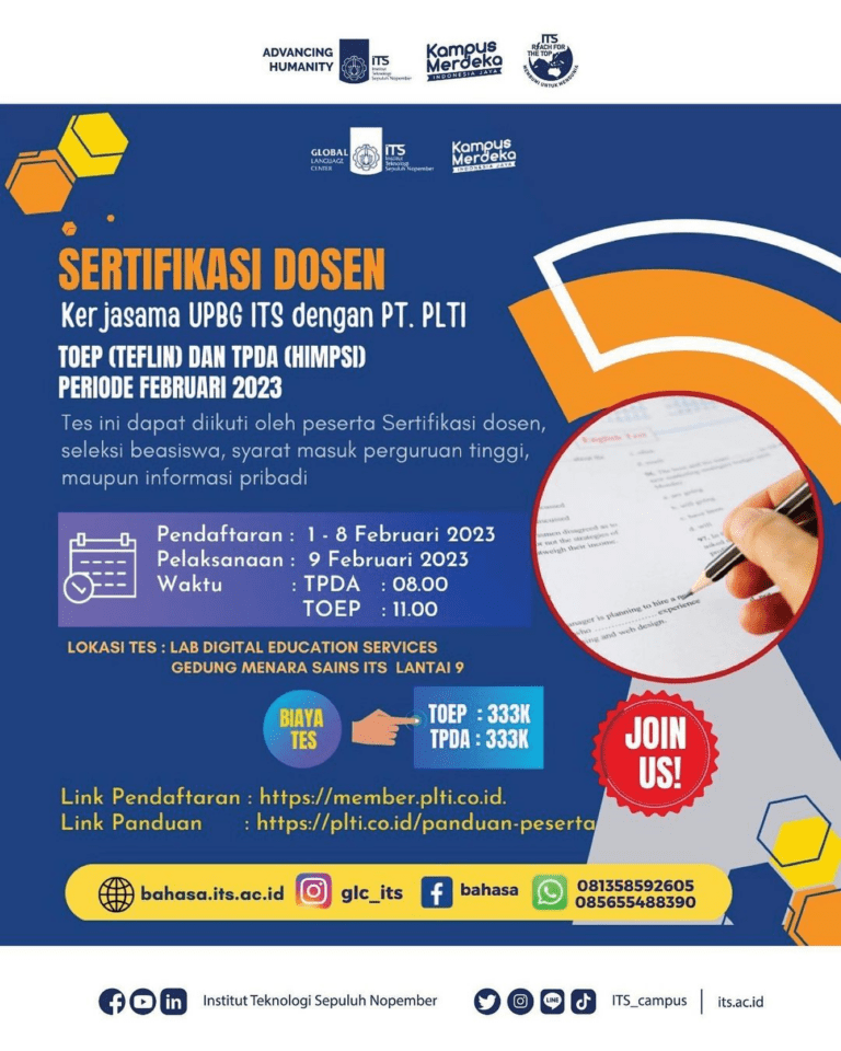 Sertifikasi Dosen - Institut Teknologi Sepuluh Nopember