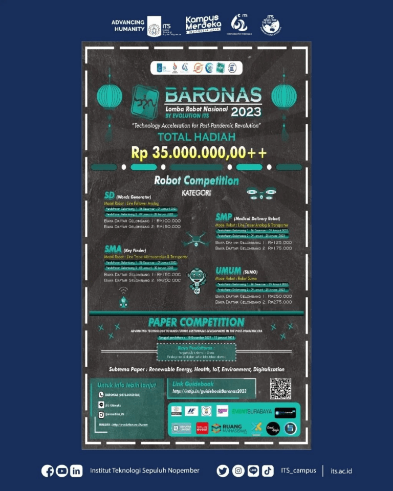 PEMBUKAAN PENDAFTARAN BARONAS DIPERPANJANG - Institut Teknologi Sepuluh Nopember