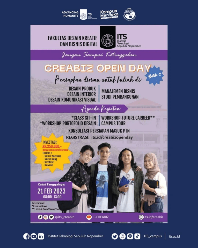 CREABIZ OPEN DAY Batch 2 - Institut Teknologi Sepuluh Nopember