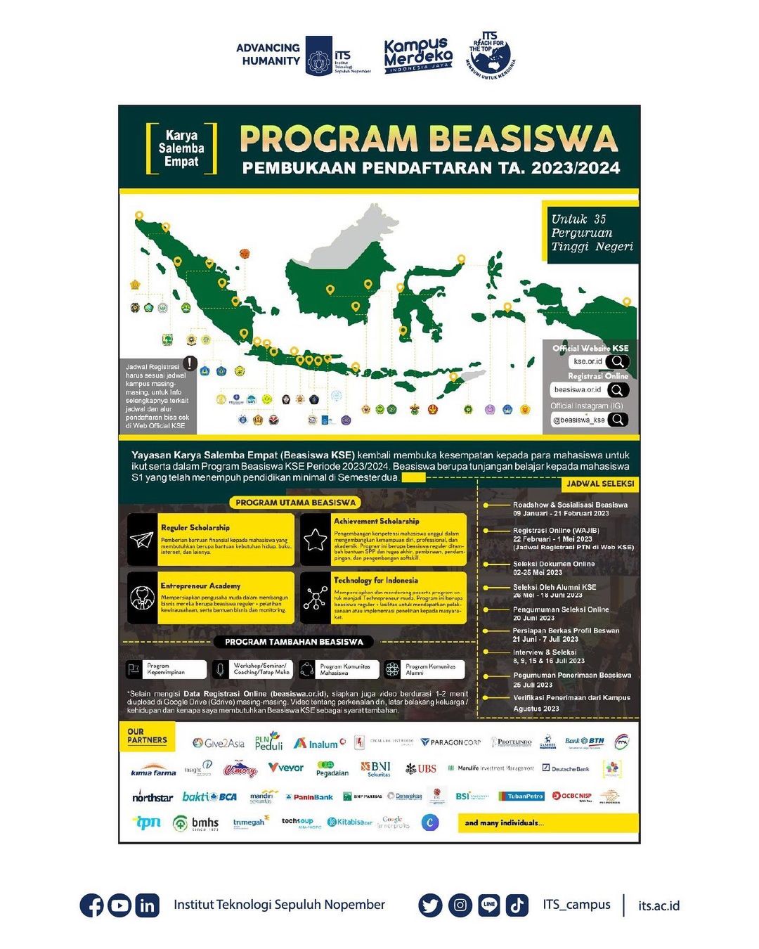 ROADSHOW BEASISWA KSE 2023-2024 - Institut Teknologi Sepuluh Nopember