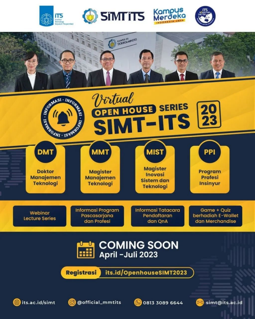 SIMT ITS : Seri Virtual Open House 2023 - Institut Teknologi Sepuluh Nopember