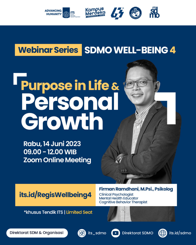 Webinar Seri 4 : SDMO WELL-BEING - Institut Teknologi Sepuluh Nopember