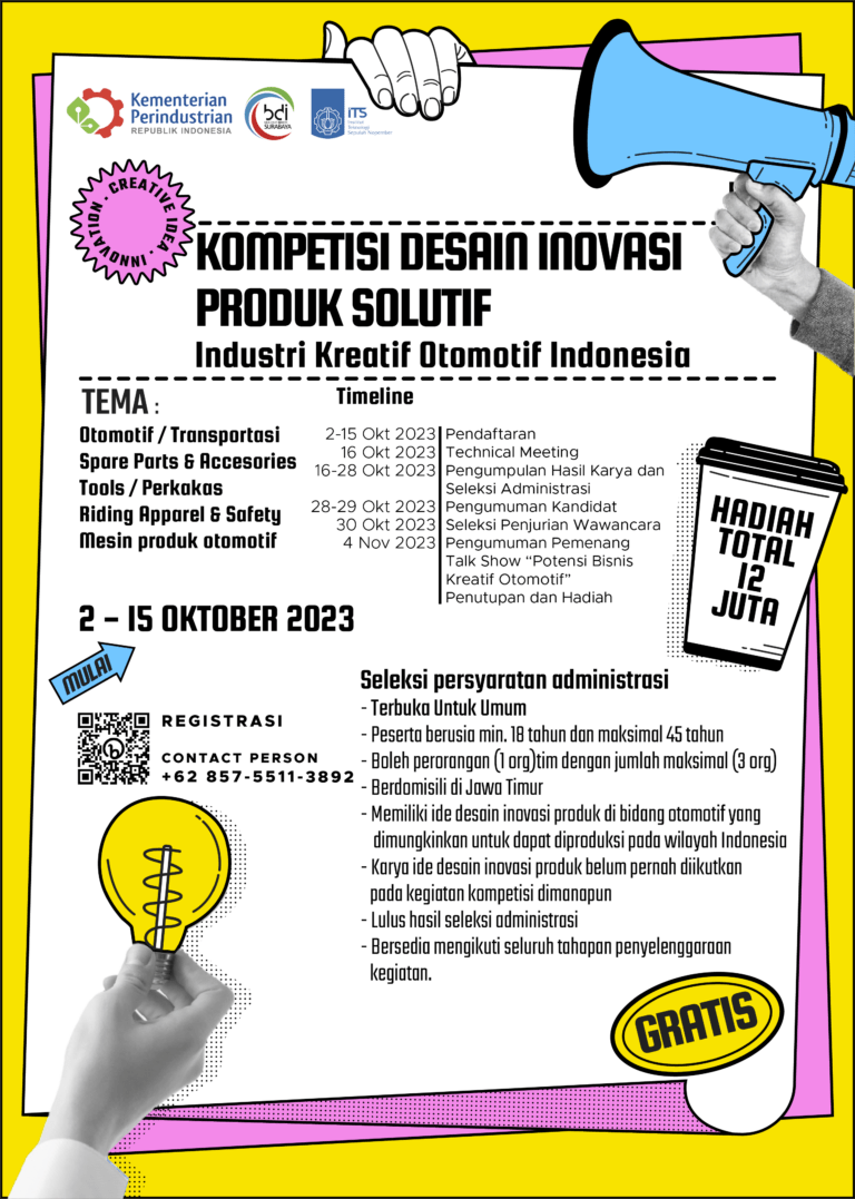 Kompetisi Desain Inovasi Produk Solutif - Institut Teknologi Sepuluh ...