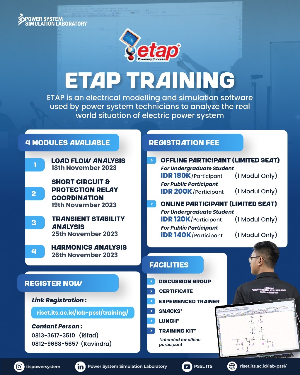 Registrasi Terbuka : PSSL ETAP Training - Institut Teknologi Sepuluh Nopember