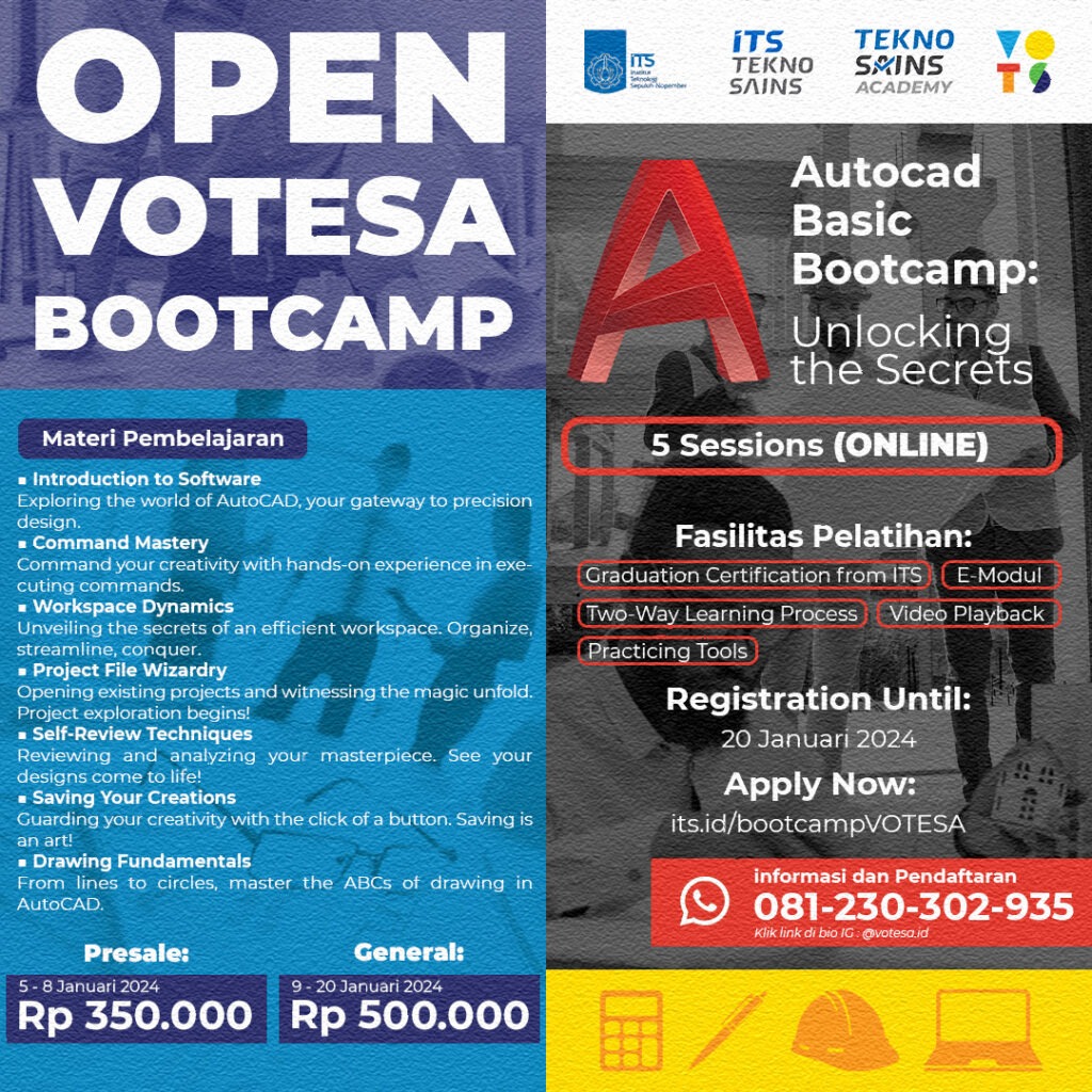 Autocad Basic Bootcamp 2023 - Institut Teknologi Sepuluh Nopember
