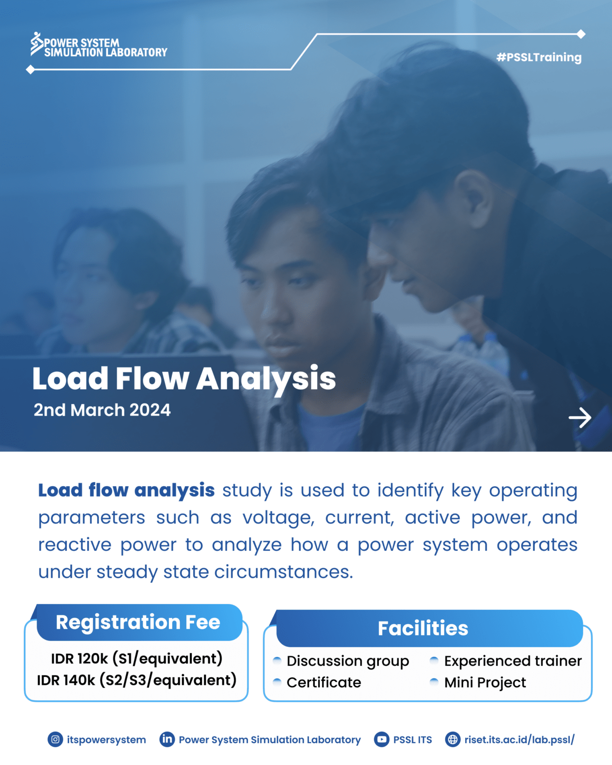 Registrasi Terbuka : DigSILENT Training March 2024 - Institut Teknologi Sepuluh Nopember