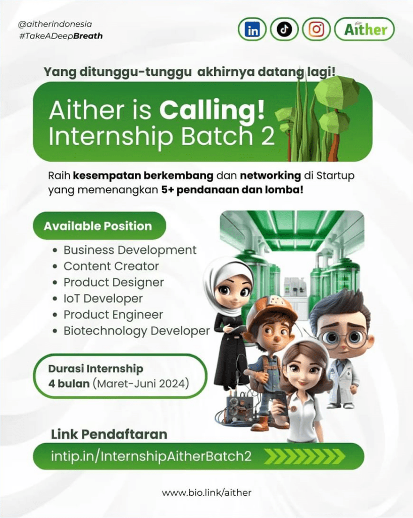 Internship AITHER INDONESIA Gelombang 2 - Institut Teknologi Sepuluh Nopember