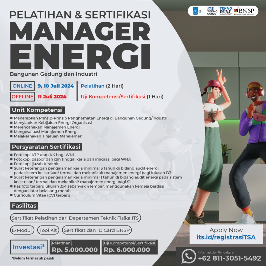 Training & Sertification: Manager Energi - Institut Teknologi Sepuluh ...
