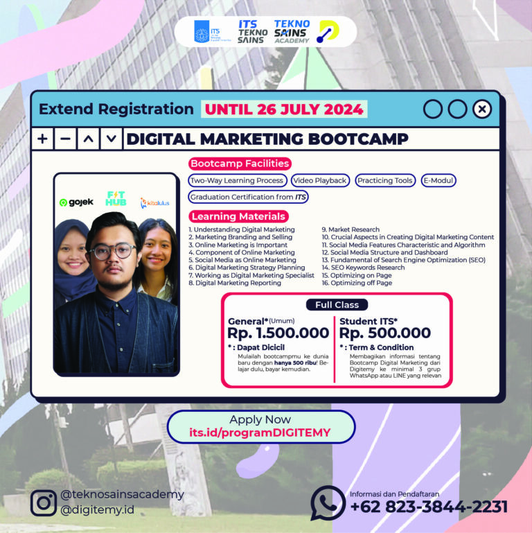 Digital Marketing Bootcamp - Institut Teknologi Sepuluh Nopember