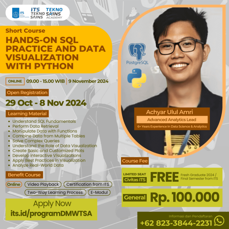 Pelatihan Hands-On SQL Practice And Data Visualization With Python - Institut Teknologi Sepuluh ...