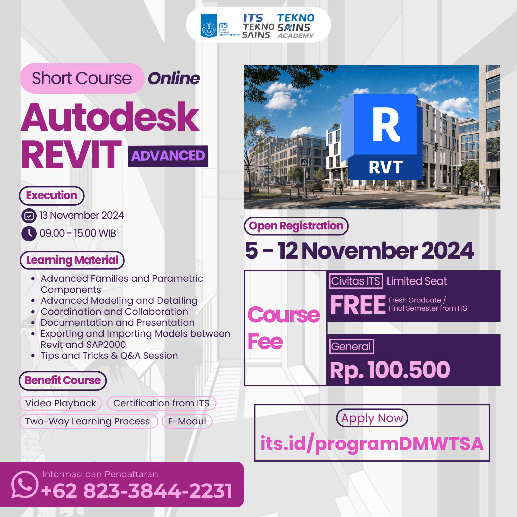 Autodesk Revit Training (Advanced) - Institut Teknologi Sepuluh Nopember