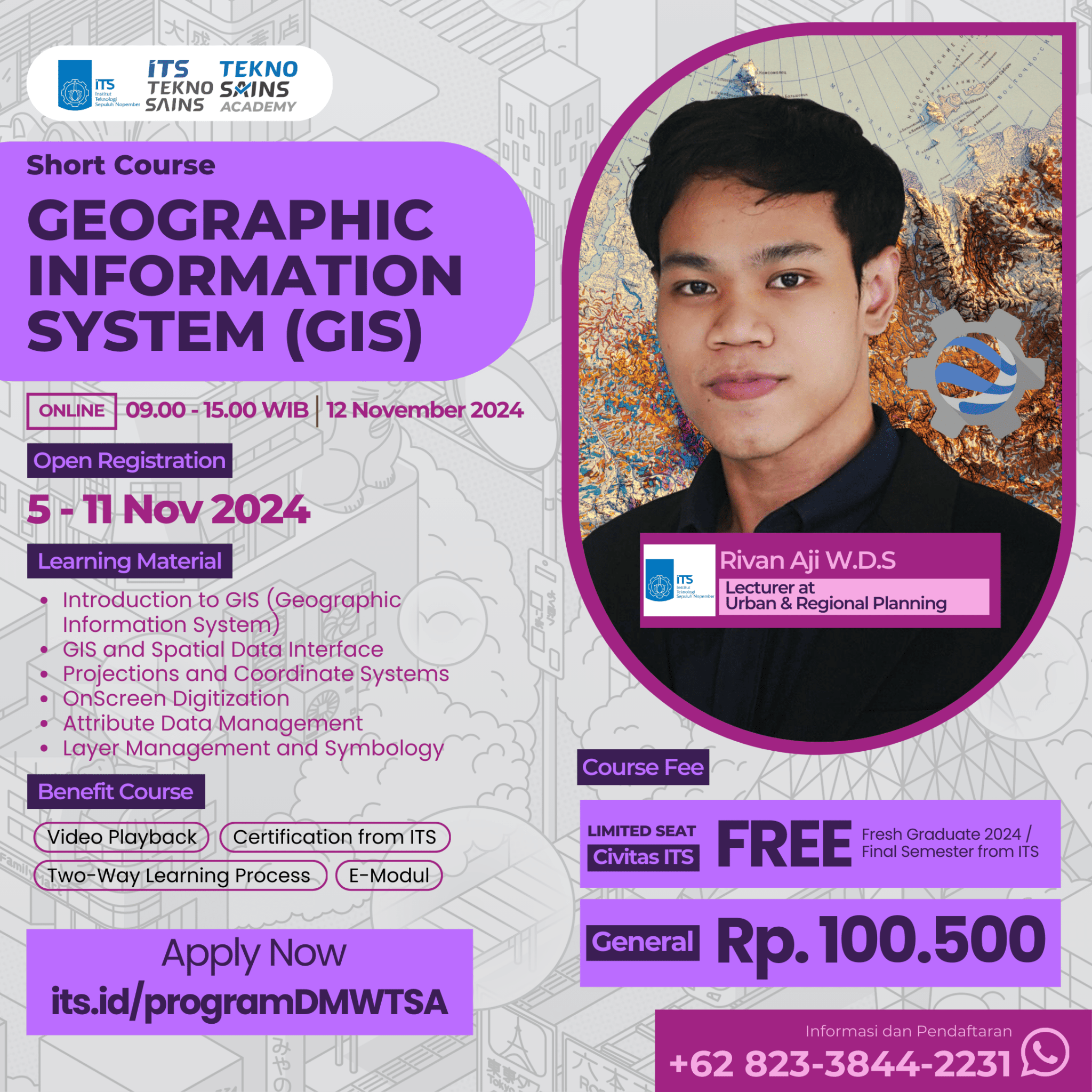 Pelatihan Geographic Information System (GIS) - Institut Teknologi ...