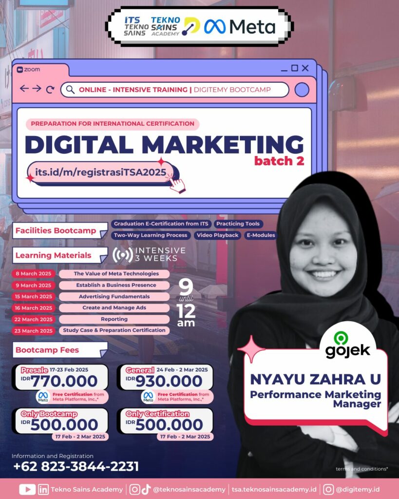Digitemy Bootcamp: Digital Marketing (Gelombang 2) - Institut Teknologi Sepuluh Nopember