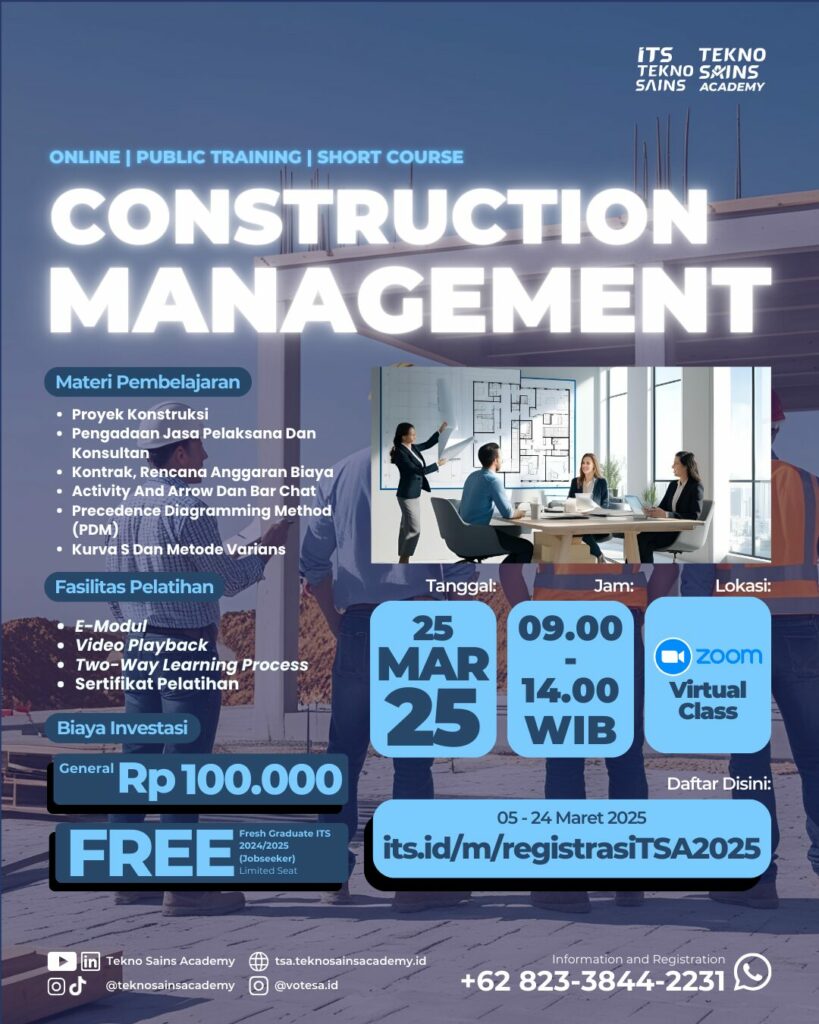 Construction Management Institut Teknologi Sepuluh Nopember