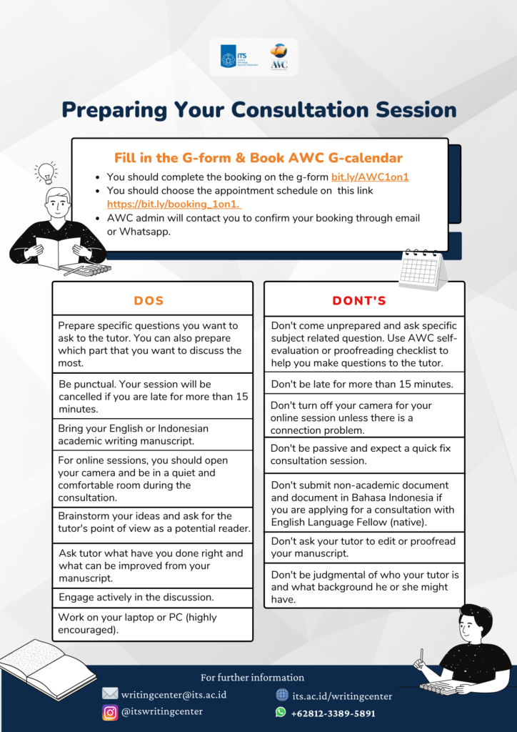 One-on-One Consultation - ITS Academic Writing Center