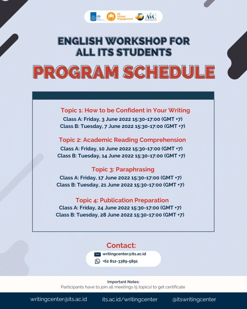 General Workshop Its Academic Writing Center