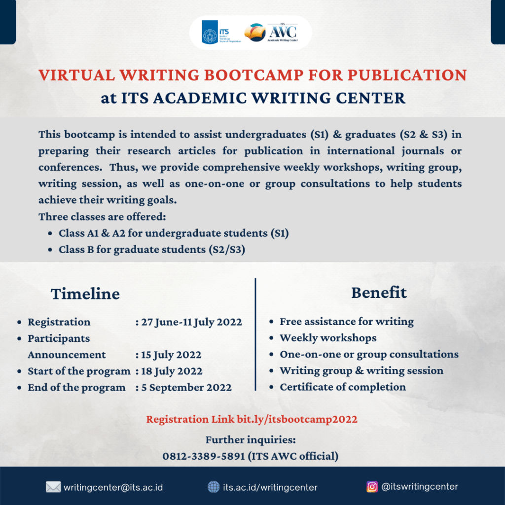 Writing Bootcamp - ITS Academic Writing Center