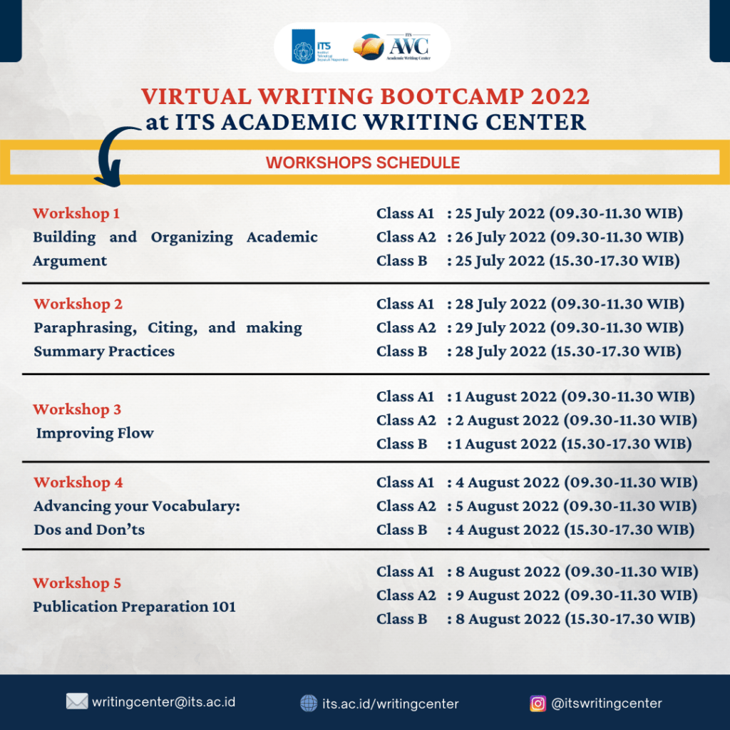 Writing Bootcamp - ITS Academic Writing Center