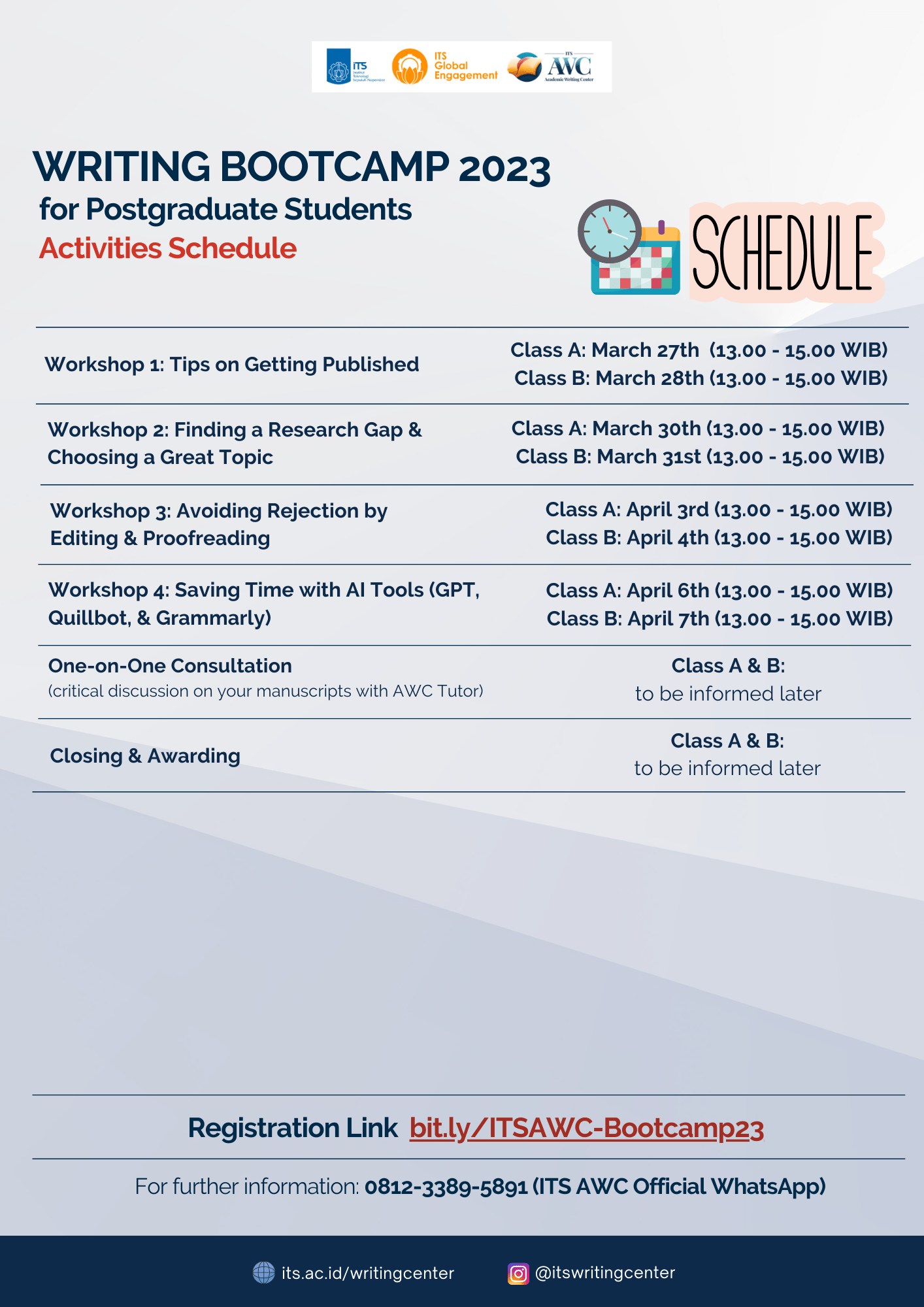 Writing Bootcamp - ITS Academic Writing Center