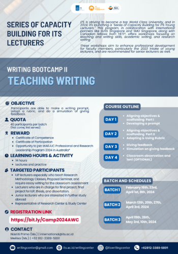 Series of Capacity Building for ITS Young Lecturers - ITS Academic ...