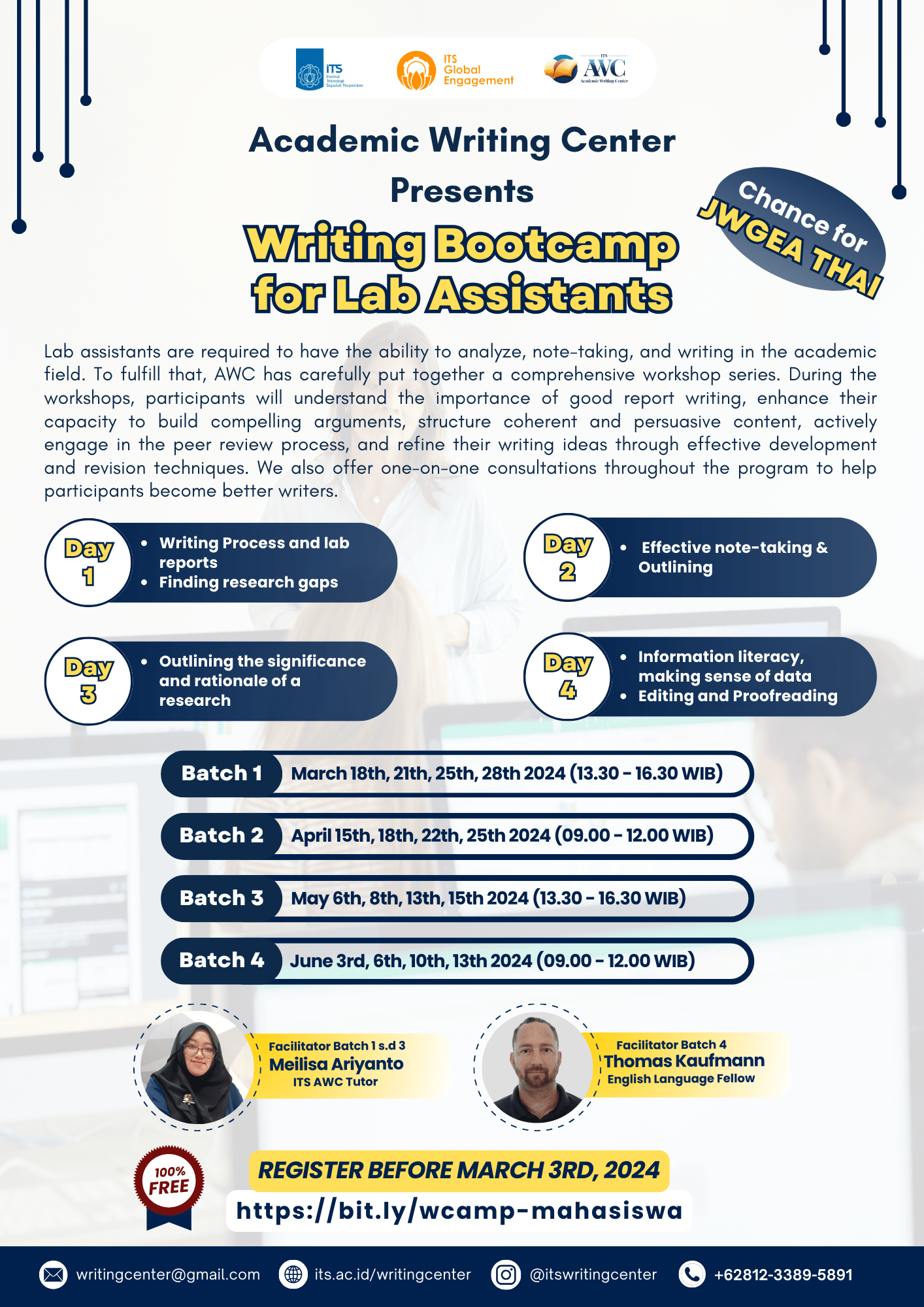 Writing Bootcamp - ITS Academic Writing Center