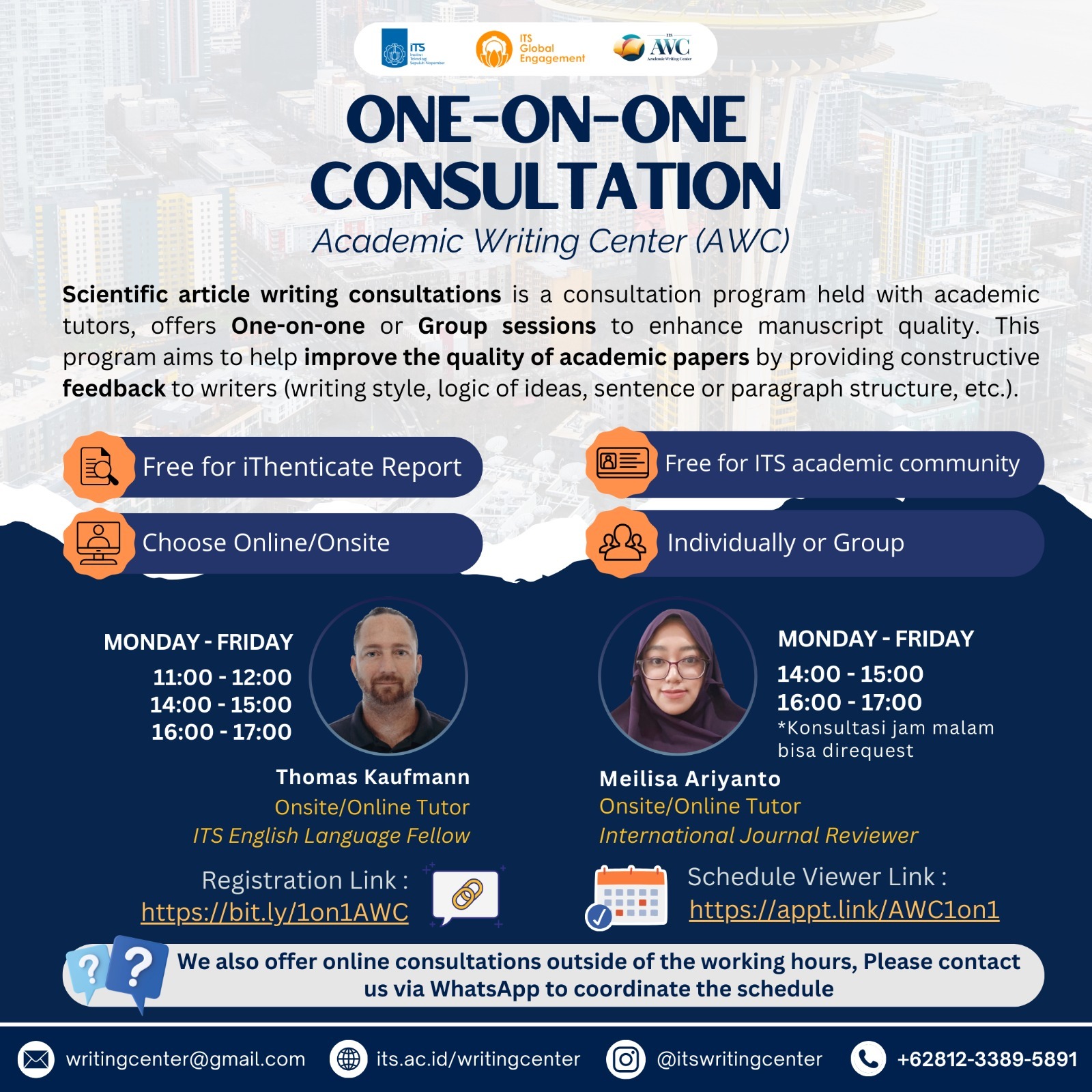 One-on-One Consultation - ITS Academic Writing Center
